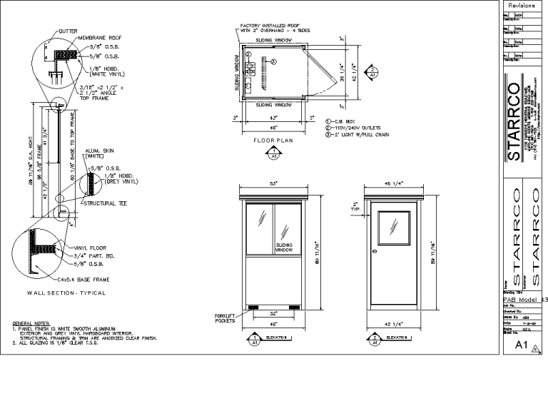 Portable Building Designs | Office Drawings - Starrco