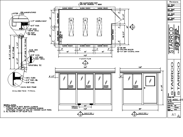 Portable Building Designs | Office Drawings - Starrco